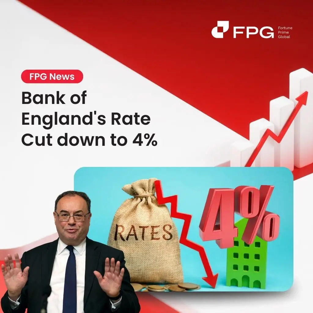 Bank of England's Rate Cut down to 4% - FPG Fortune Prime Global